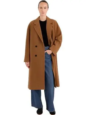 OROLAY Maxi Classic Wool Coat - Camel