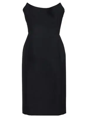 Balenciaga Midi Bustier Dress - Black