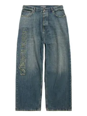 Balenciaga Baggy Fit Jeans - Blue