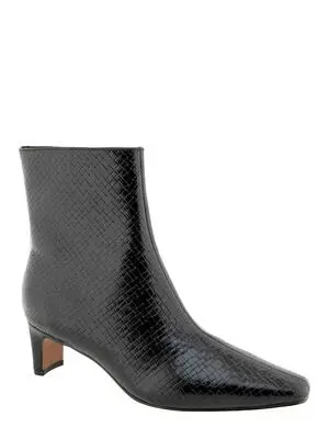 Splendid July Woven Leather Bootie - Black