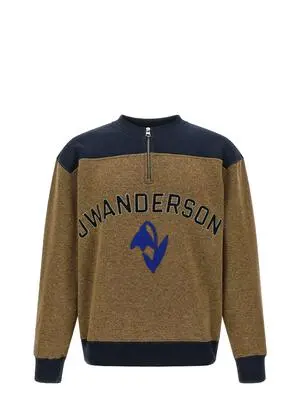 JW Anderson J.w.anderson Half-zip Sweatshirt - Multicolor