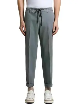 Peserico Drawstring Turn-up Trousers - Grey