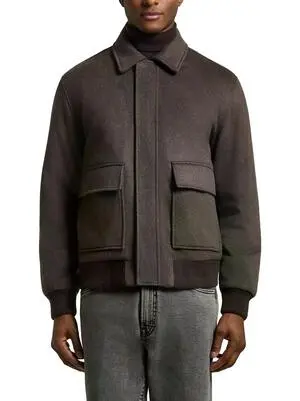 Peserico Flap-pocket Bomber Jacket - Brown