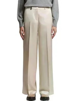 Peserico Satin-finish Wide-leg Trousers - Neutrals