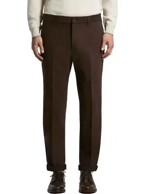 Peserico Elasticated-waistband Tailored Trousers - Brown