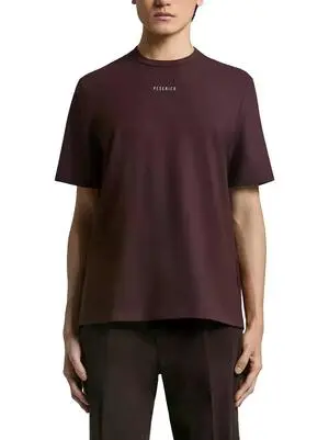 Peserico Logo-print Crew-neck T-shirt - Red