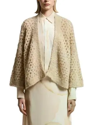 Peserico Open-knit Cardigan - Neutrals