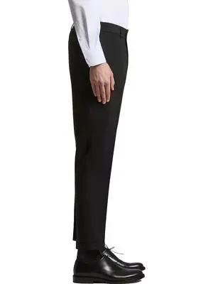 Peserico Pressed-crease Turn-up Trousers - Black
