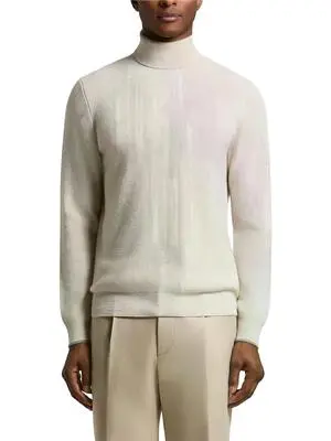 Peserico Ribbed Roll-neck Sweater - Neutrals
