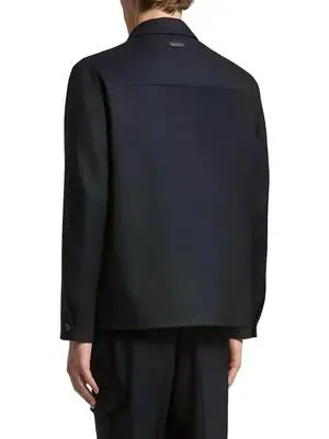 Peserico Button-up Chest-pocket Jacket - Blue