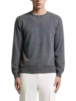 Peserico Ribbed-trim Sweater - Grey