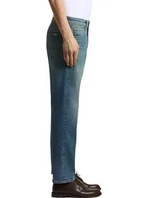 Peserico Faded Straight-leg Jeans - Blue