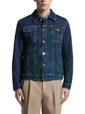 Peserico Button-up Denim Jacket - Blue
