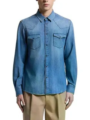 PESERICO Western-style Denim Shirt
