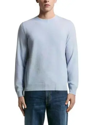 Peserico Crew-neck Ribbed-trim Sweater - Blue
