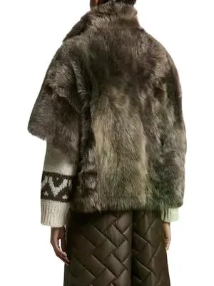 Peserico Reversible Faux-fur Jacket - Brown