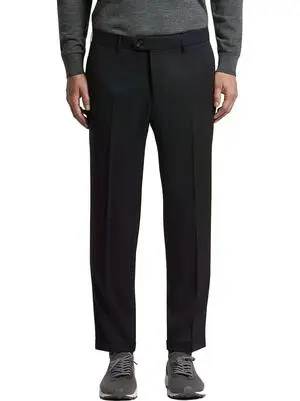 Peserico Pressed-crease Turned-up Trousers - Blue