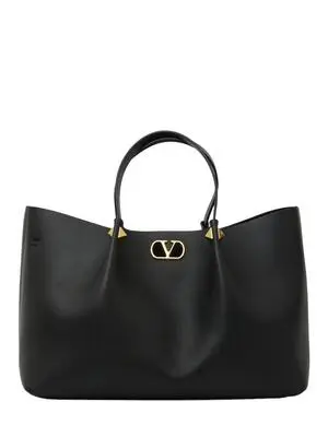 Valentino Garavani Vlogo Signature Large Leather Tote - Multicolor