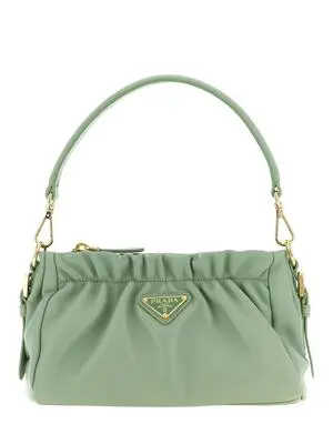 Prada Leather Shoulder Bag - Green