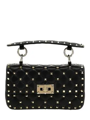 Valentino Garavani Rockstud Spike' Handbag - Black