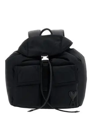 AMI Paris Small Flap Backpack Marcel - Multicolor