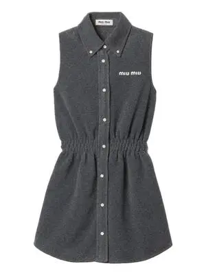 Miu Miu Fleece Dress - Grey