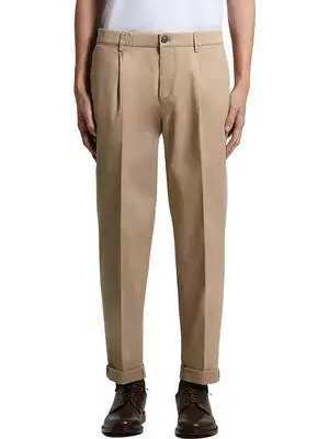 Peserico Pleated Turn-up Trousers - Neutrals