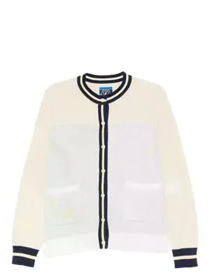 AGNES B. Star Cardigan - Neutrals