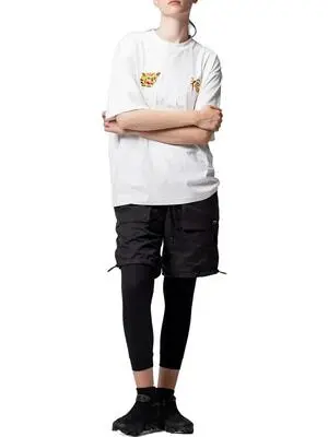 Taion Tiger-embroidered T-shirt - Neutrals