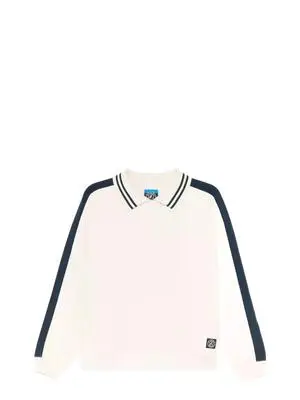 AGNES B. Half-zip Sweatshirt - Neutrals