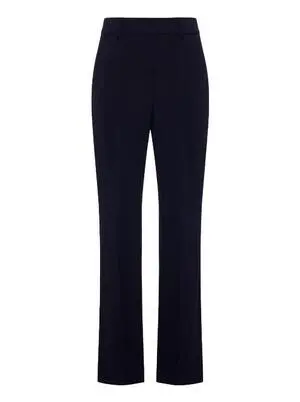MAISON COMMON Wool Twill Bootleg Pants - Blue