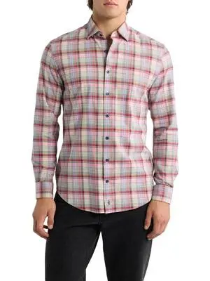 Johnnie-o Rover Plaid Long Sleeve Button-up Shirt - Cabo