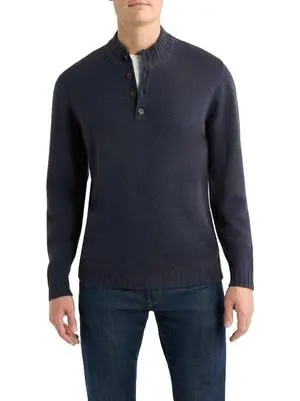 Johnnie-o Merino Wool & Yak Sweater - Navy