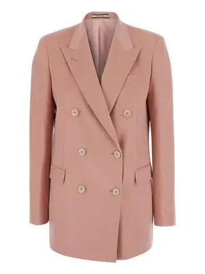 Tagliatore Jacket Essential In Cashmere For - Pink