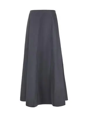 Tagliatore Grey Tech Fabric Skirt With An Essential Construction For - Gray