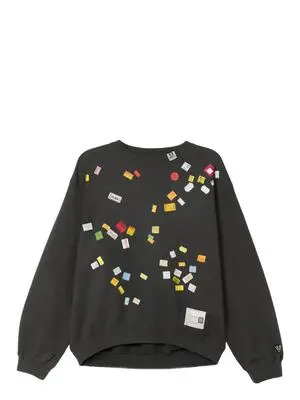 Mihara Yasuhiro Price Tag Sticker-printed Sweater - Grey