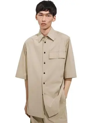 Bottega Veneta Cotton Toile Shirt - Stucco