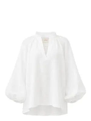 CURATORIA Ambar Linen Gauze Shirt - Ivory