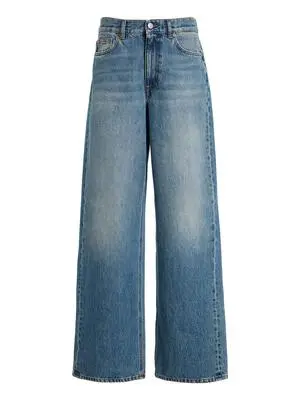 HOUSE OF DAGMAR Baggy Fit Jeans - Blue