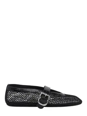Alaïa Mesh Flat Ballets - Black