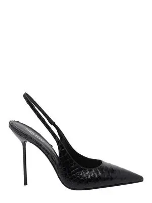 Paris Texas Lidia Pump Slingback - Black