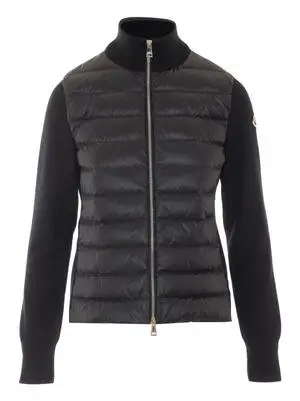 Moncler Logo Padded Cardigan - Black