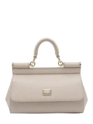 Dolce & Gabbana Small Sicily Handbag - Cream