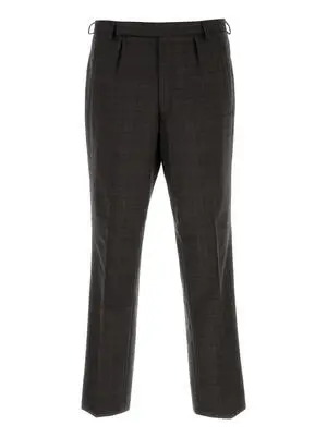 Prada Embroidered Glencheck Pant - Multicolor