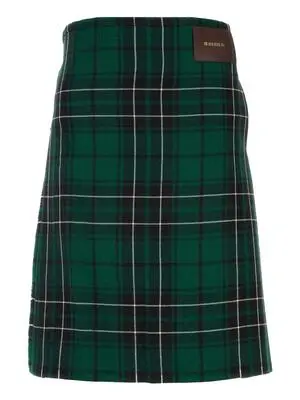 JW Anderson Embroidered Wool Skirt - Multicolor