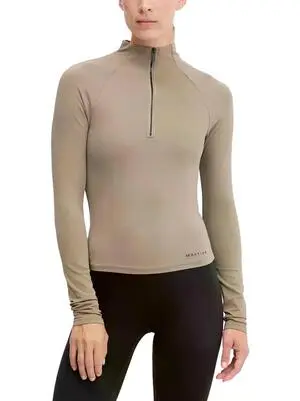 P.E NATION Routine Half-zip Mock-neck T-shirt