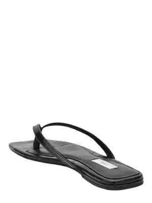 TOTÊME Croco-embossed Flip Flops Dark Green