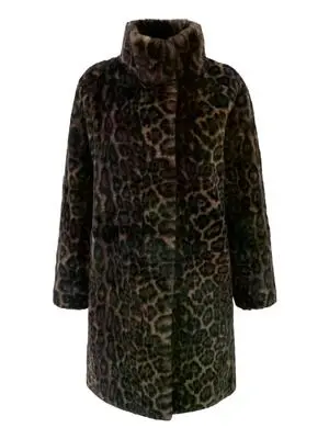 APPARIS Blair Leopard-print Faux-fur Coat