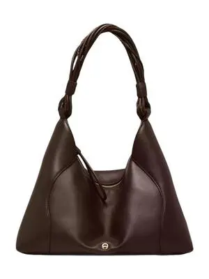 AIGNER Medium Giara Shoulder Bag - Brown