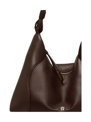 AIGNER Medium Giara Shoulder Bag - Brown